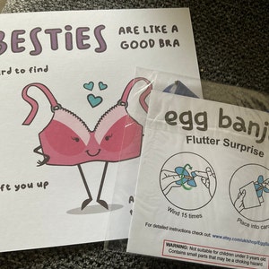 Funny Best Friend Card: Bra Pun Birthday Card for Her - Etsy UK