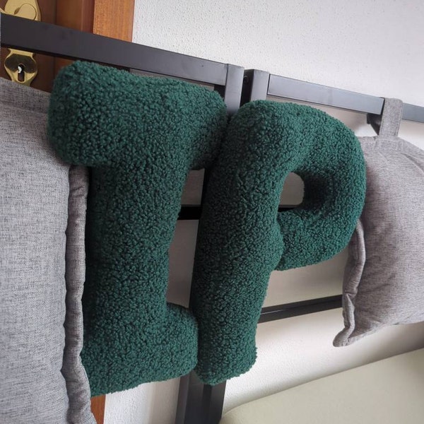 Lnitial Letter Pillow, Letters Throw Pillow, Alphabet Pillow, Letter ...