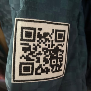 Rickroll QR Code Embroidered Patch, Rick Astley Iron on Patches, Meme ...