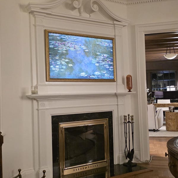 Ornate Gold TV Frame for Samsung the Frame & TCL Tvs, Handmade Thin ...