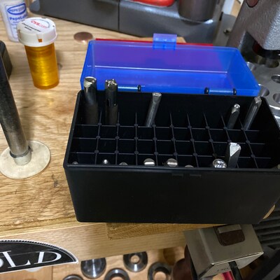 Metal Stamp Storage Case 50 Slot Metal Stamp Storage Case With Lid ...