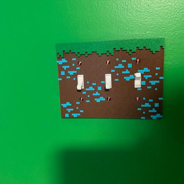 Mining Light Switch Cover Mining Switch Plates Video Game Kids Room ...