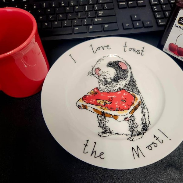 I Love Toast the Most! Side Plate - Etsy
