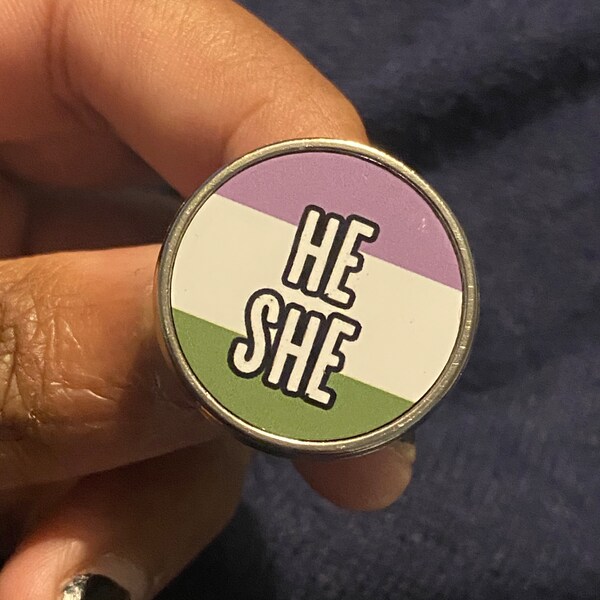 Pronoun Pin Badges - Gender - She/her - He/him - They/them - Ze/zir - Etsy UK