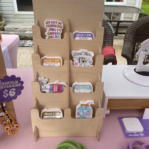 4 Tier Display Stand Table Top Wooden Rack Booth Display - Etsy