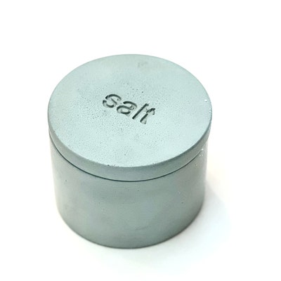 Concrete Salt Pepper Sugar Bowls, Salt Cellar With Lid, Spice Bowl ...