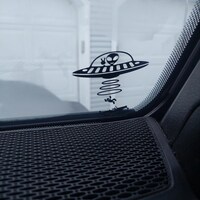 Jeeper Windshield Decal Alien Abduction/ufo Jeeper Sticker /wrangler ...