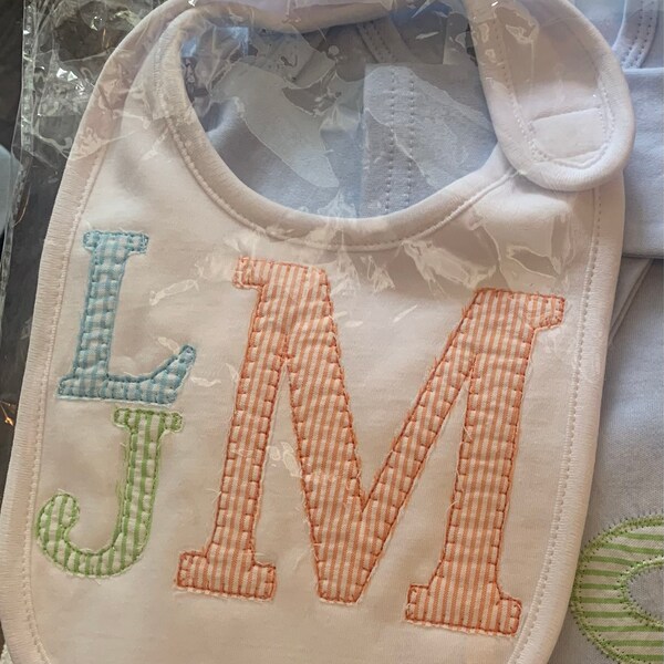 Stacked Monogram Applique Font - Etsy