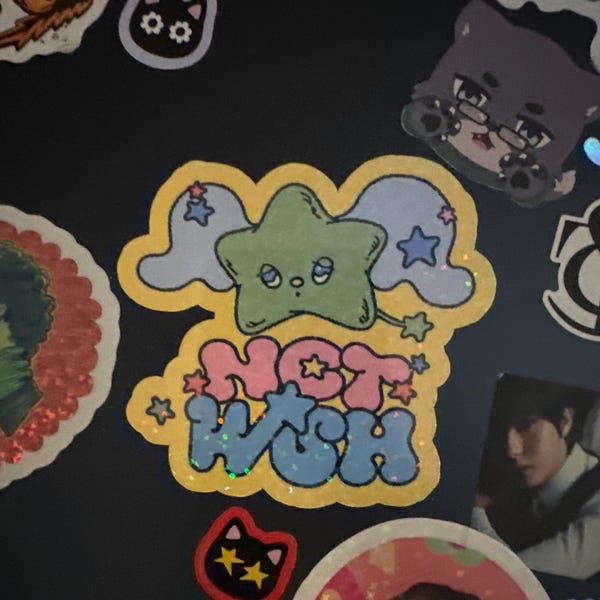 NCT WISH Holographic Vinyl Sticker Decal - Etsy