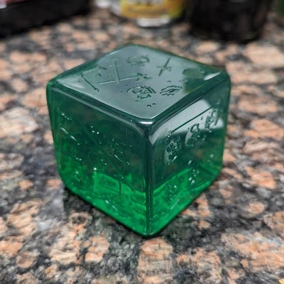 Unpainted GREEN Gelatinous Cube Minis That Are Also DICE Dungeons and ...