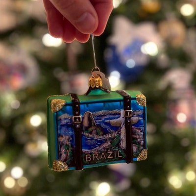 Irish Good Luck Santa Blown Glass Christmas Ornament - Etsy