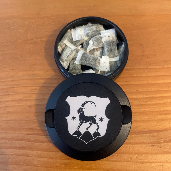 Metal Snus Can, Metal Container for Zyn, Velo, Rogue, or Lucy Pouches ...