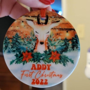 Teacher Personalized Christmas Round Ornament Bundle PNG - Etsy