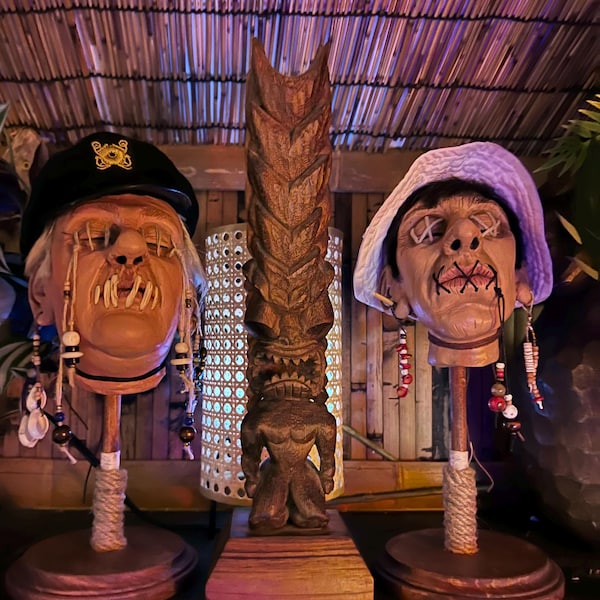 Shrunken Head - Elvis | Tiki Bar Decoration - Etsy