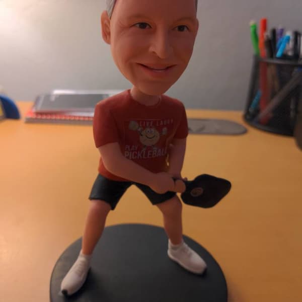 Custom Pickleball Bobblehead From Photo, Personalized Pickleball Gifts ...