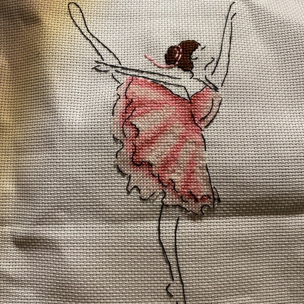 Cross Stitch Pattern Ballerina - Ballet Dancer - Downloadable Cross ...