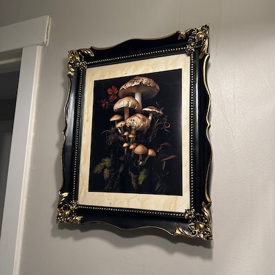 Gothic Botanical Art Prints Dark Cottagecore Decor Mushroom Art Goth ...