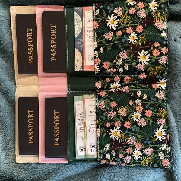 Rifle Paper Co Family Passport Holder, Holds 2, 4, 6, 8 Passports, APO ...