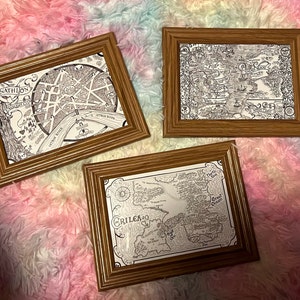 The Cruel Prince Map Print Hand Drawn Art Print - Etsy