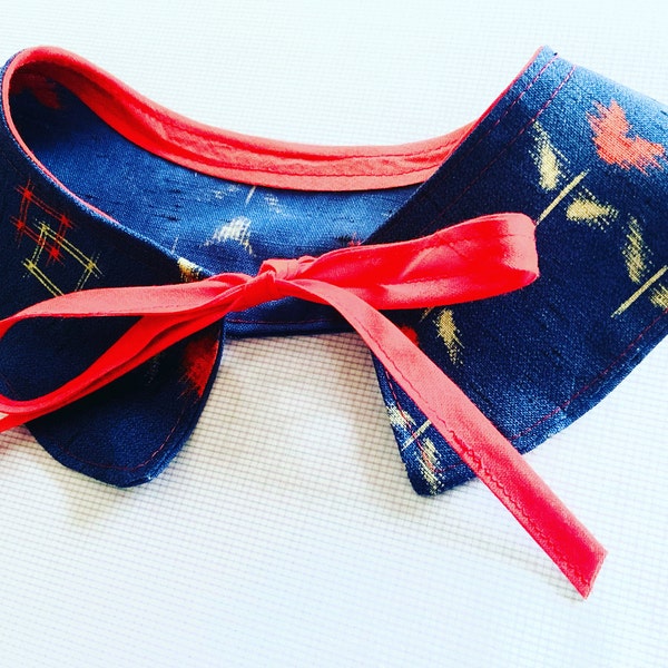 Japanese Raincoat Fabric Ama Coat Fabric Silk Stripes Colour Red and ...