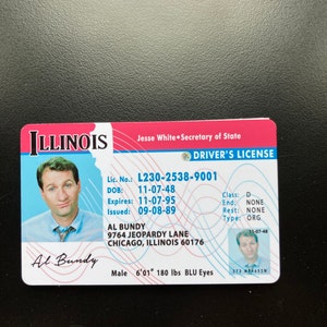 Al Bundy Drivers License ID Card Married With Children Prop - Etsy