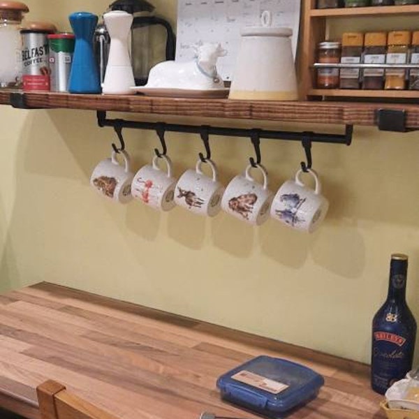 Hanging Rail for Cups/utensils/mug Available in 60/80cm to Fit Under ...