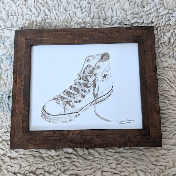 Converse Chuck Taylor Classic Art Print From Original Ink Drawing - Etsy