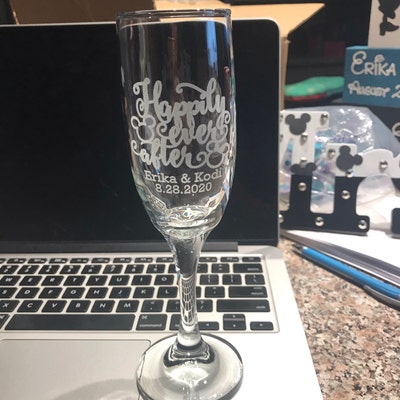 Mickey & Minnie Toasting Flutes, Happily Ever After Toasting Flutes ...