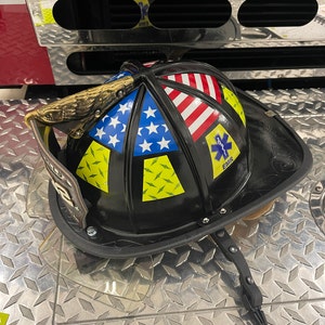 Custom Firefighter Helmet Shield Decal You Pick the Colors, Text, Font ...