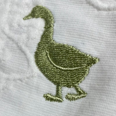 Goose Embroidery Design. Goose Filled Stitch. Goose Silhouette. Mini ...