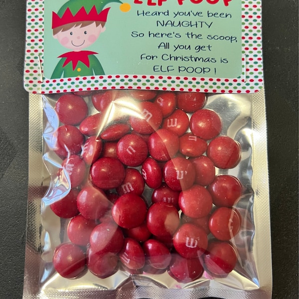 Elf Poop Christmas Candy Party Favors, Christmas Chocolate Candy ...