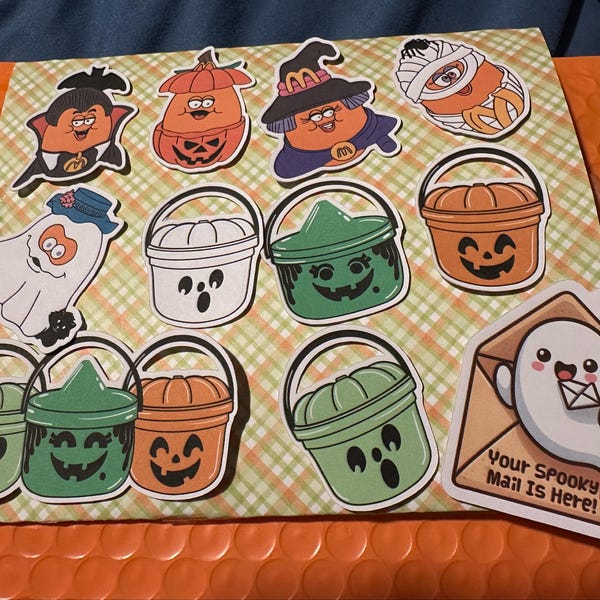 Sugar Blocks Sticker Flakes - Halloween Buckets - Stickers, Ghosts ...