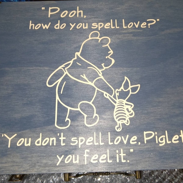 Winnie the Pooh & Piglet Memory Box / Keepsake / Urn / Personalized ...
