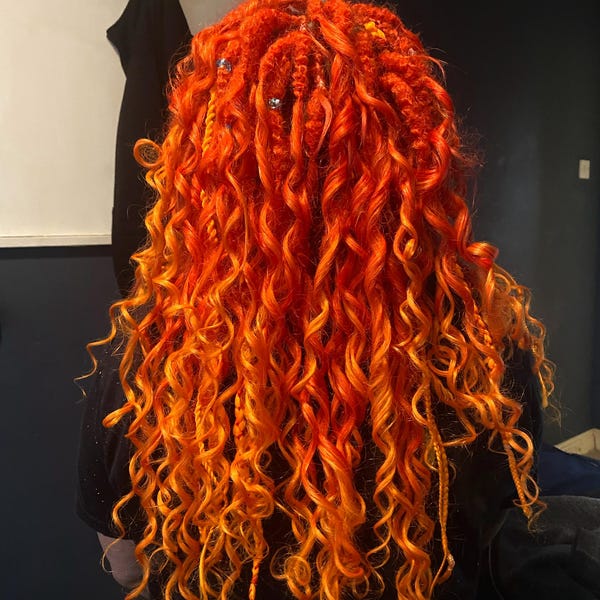 Lavender Festival Curls Fairytale Dreadlocks Extension Synthetic Double ...