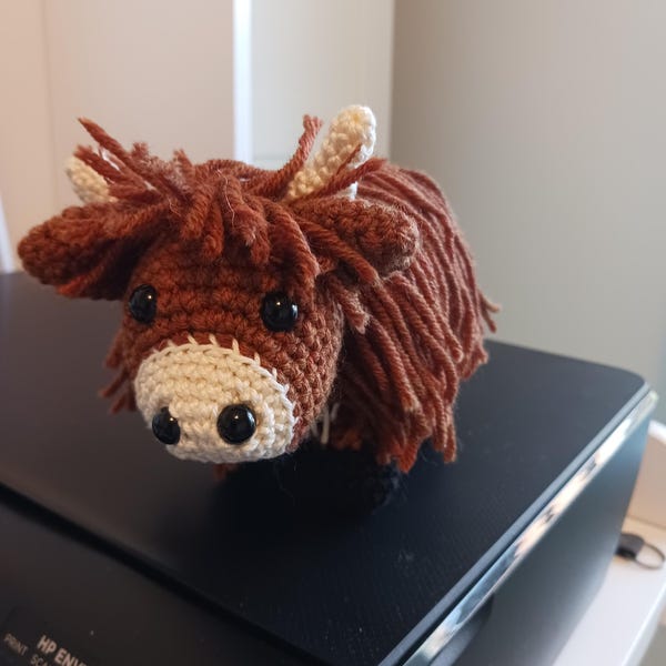 Highland Cow & Cowboy Hat Crochet Patterns Bundle - Animal Plushie and ...