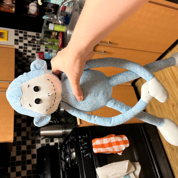 Hugging Monkey - PDF Sewing Patterns & Tutorials | Stuffed Animals ...