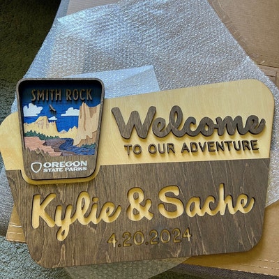 Park Style Welcome Sign Parks System Inspired Family Name Sign, Custom ...