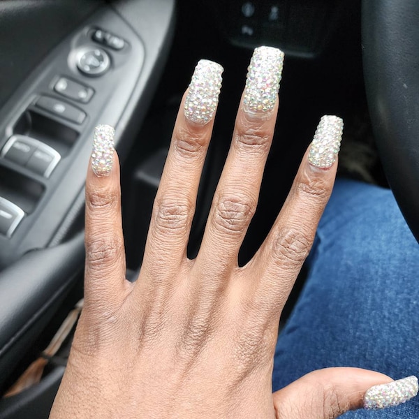 Violet | Purple Nails | Dark Purple Nails | Short Stiletto| Press on ...