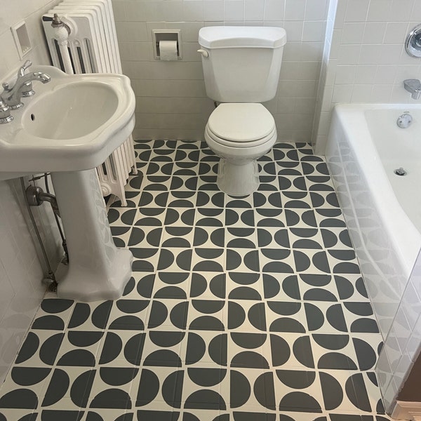 Crescent Tile Stencil for Patios, Floors, Tiles and Walls-geometric ...