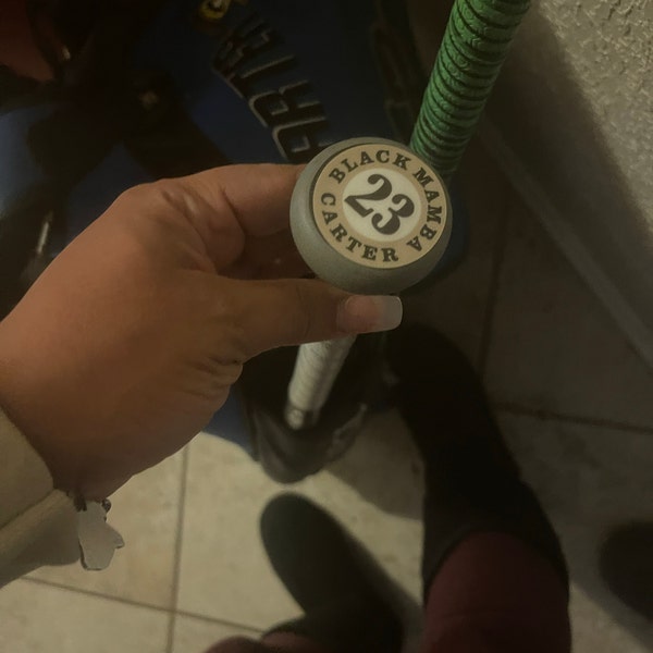 Personalized Baseball Bat Knob Decals, Team Name, Number & Colors - Etsy