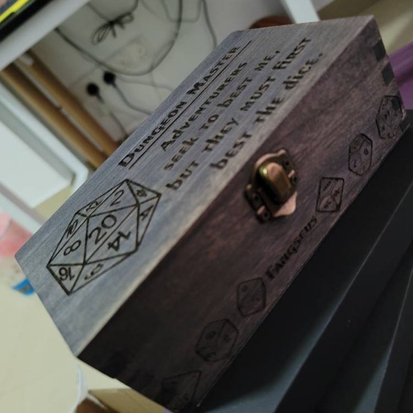 Dungeon Master Large Dice Box, Pathfinder, Dungeons and Dragons, Dice ...