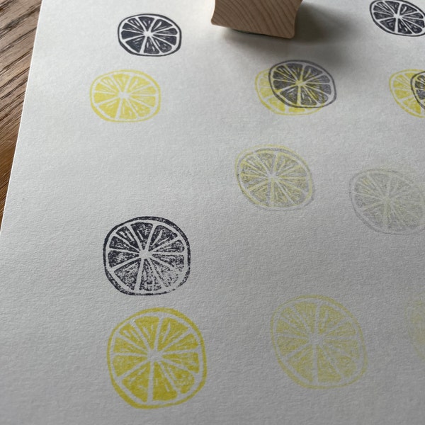 Citrus Stamp, Lemon Stamp, Orange Stamp, Lime Stamp, Fruit Rubber Stamp ...