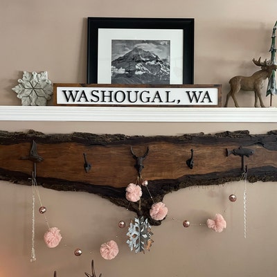 Custom Wood Sign, Custom City Name Sign, City Name Sign, Housewarming ...