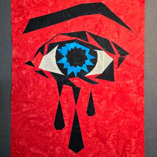 FPP - Crying Eye Quilt Block - Etsy