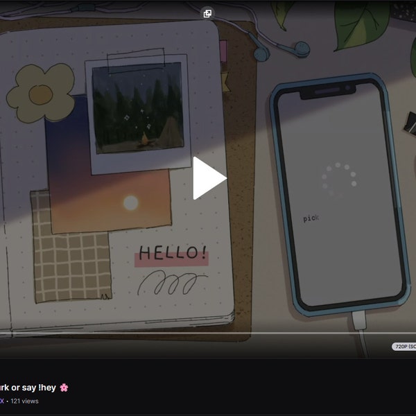 Dreamy City Animated Stream Pack | OBS, STREAMLABS, VTUBER | Cozy ...