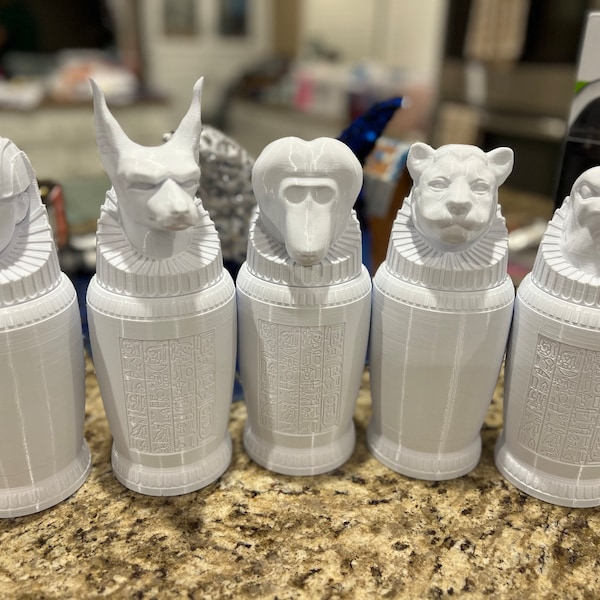 Egyptian Canopic Jars - the Mummy - Etsy