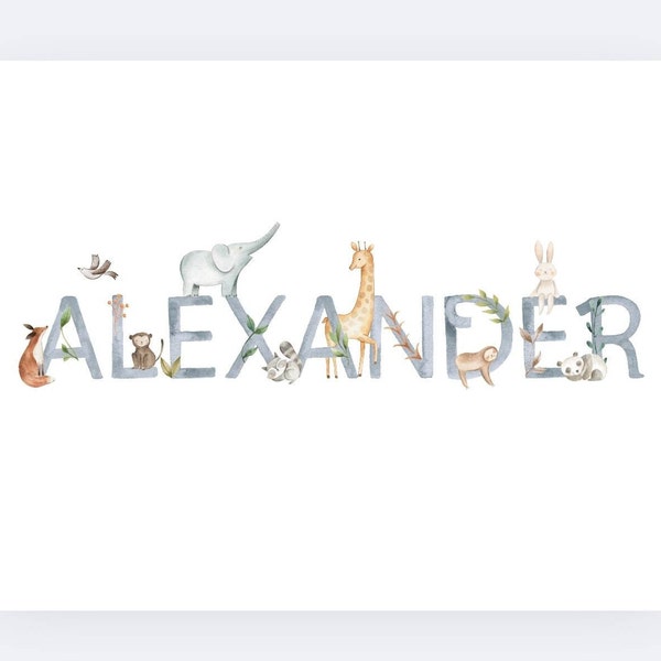 Printable Baby Boy Name Sign, Boy Baby Name Sign, Personalised Baby ...