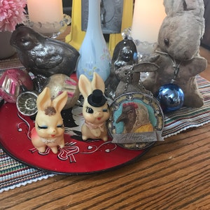 Antique Style Rabbit Decoration French Farmhouse Farmhouse - Etsy