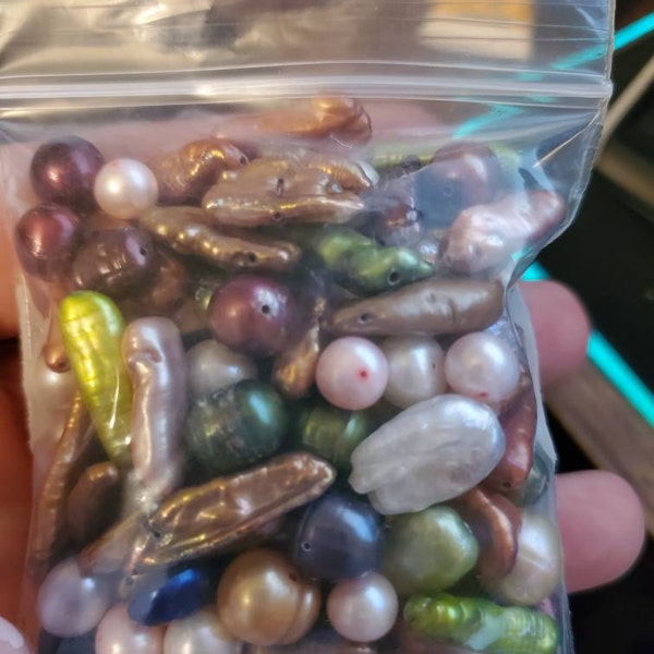 Assorted Freshwater Pearls, Mix Pearls With Different Sizes, Colors and ...