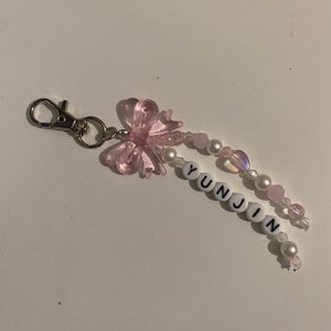 Beaded Keychain Cute / Aesthetic Phone Charm Accessory / Keyring / Kpop ...